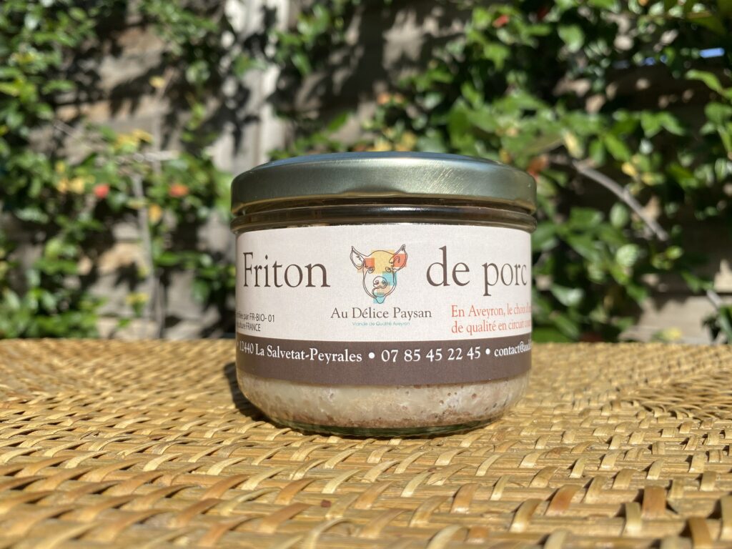 Friton de porc BIO - Le Panier Fermier Aveyronnais